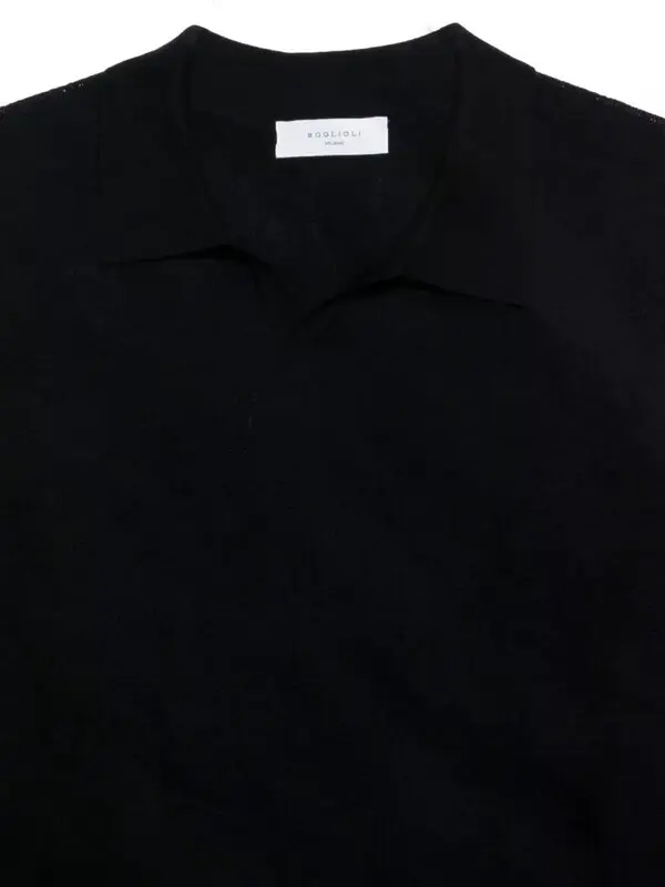 Boglioli Polo-collar Wool T-shirt