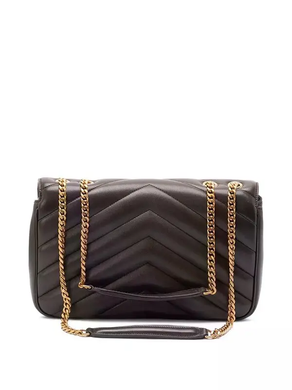 Saint Laurent Chevron Chain Shoulder Bag