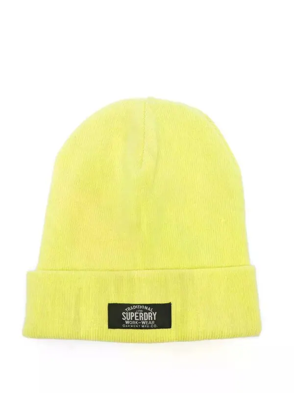 Superdry Logo-patch Beanie - Yellow
