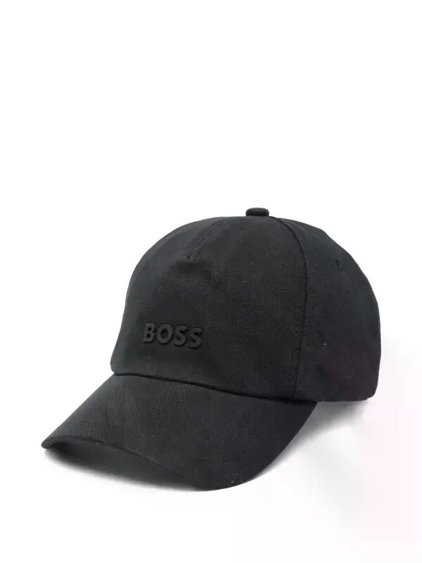 BOSS Logo-detail Cap - Black
