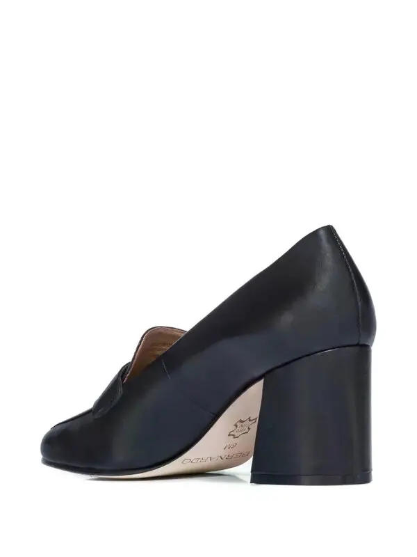Bernardo 60mm Block-heel Leather Pumps