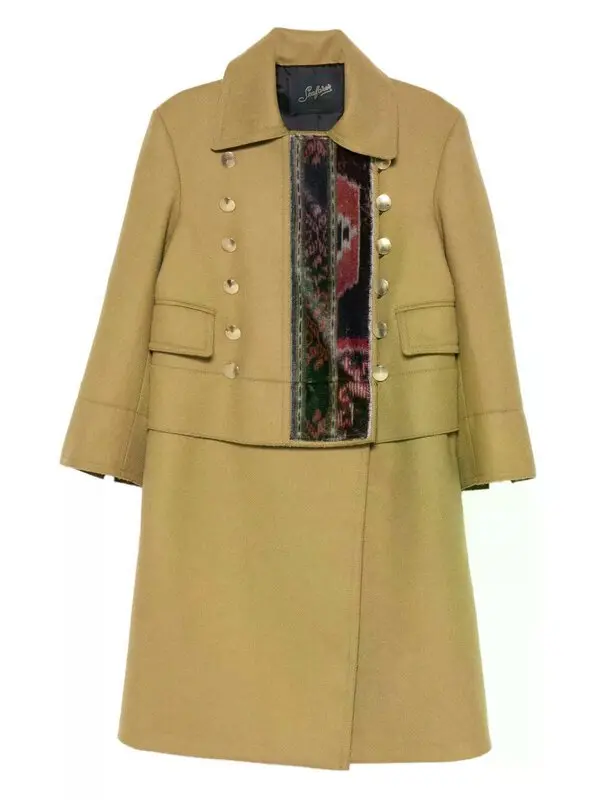 Seafarer Paneled Buttoned Coat
