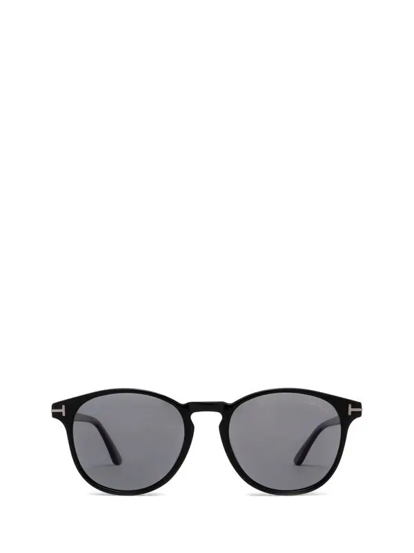 TOM FORD Rounded Sunglasses - Shiny Black