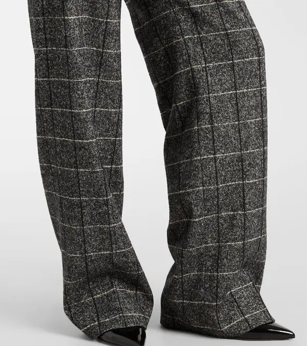 Dolce & Gabbana High-rise Wool-blend Wide-leg Pants