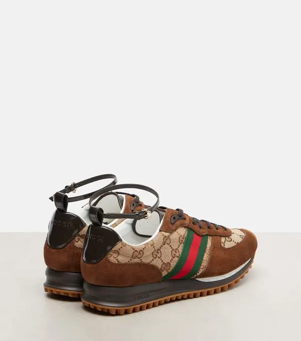 Gucci Re-motion Suede-trimmed Sneakers