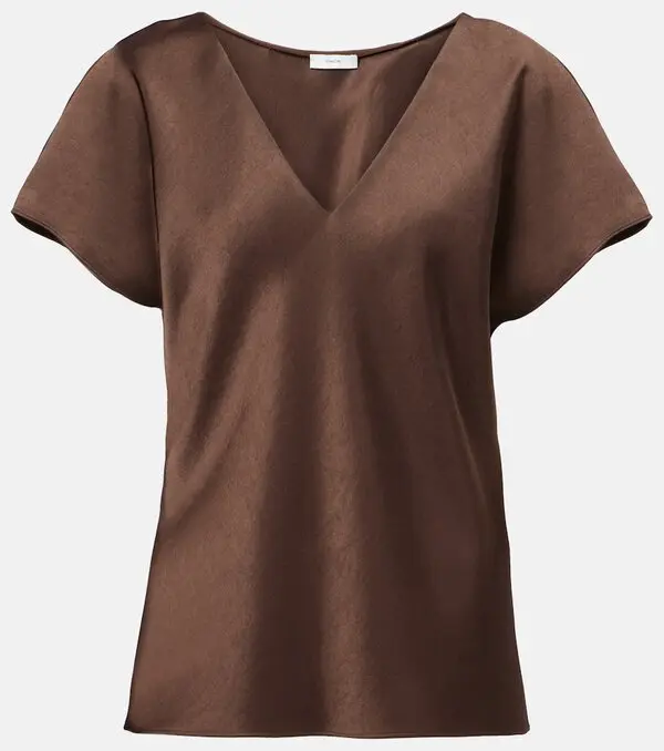 Vince Satin Blouse - Brown