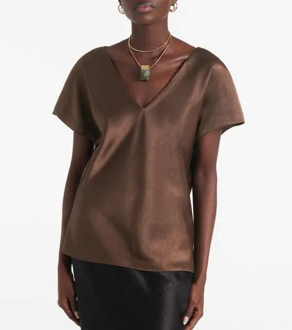 Vince Satin Blouse
