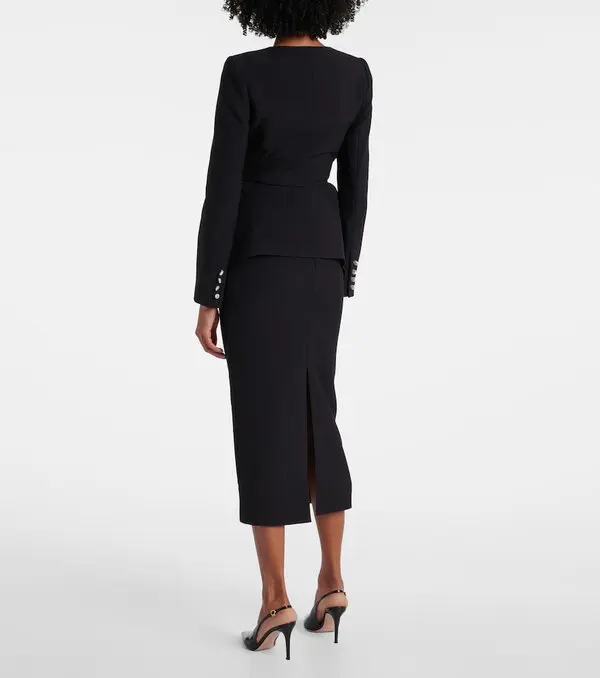 Roland Mouret Peplum Jacket - Black