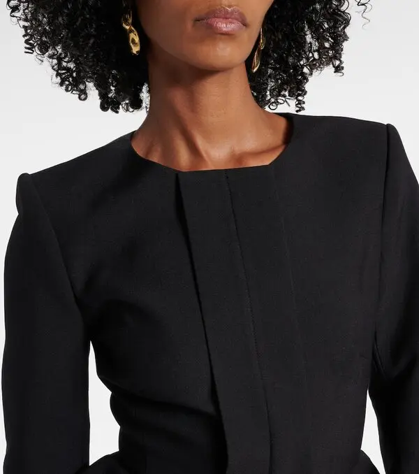 Roland Mouret Peplum Jacket - Black