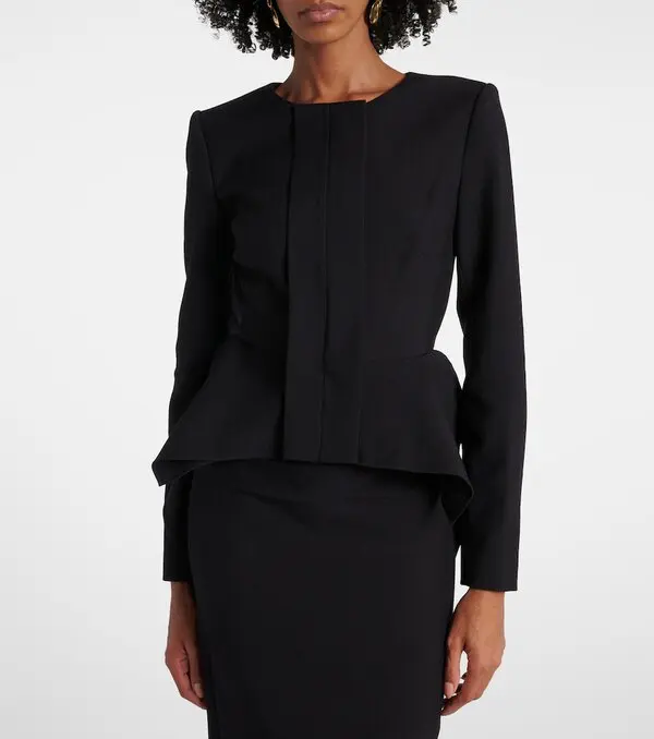 Roland Mouret Peplum Jacket - Black