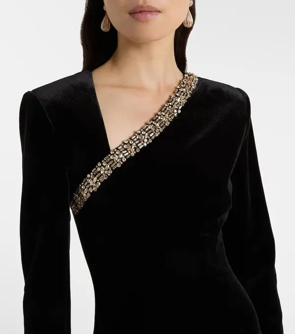 Roland Mouret Velvet Midi Skirt
