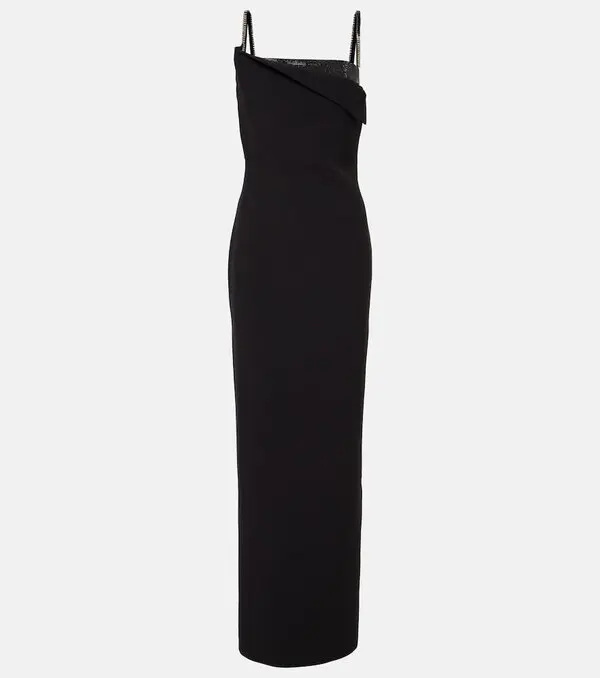 Roland Mouret Embellished Gown - Black