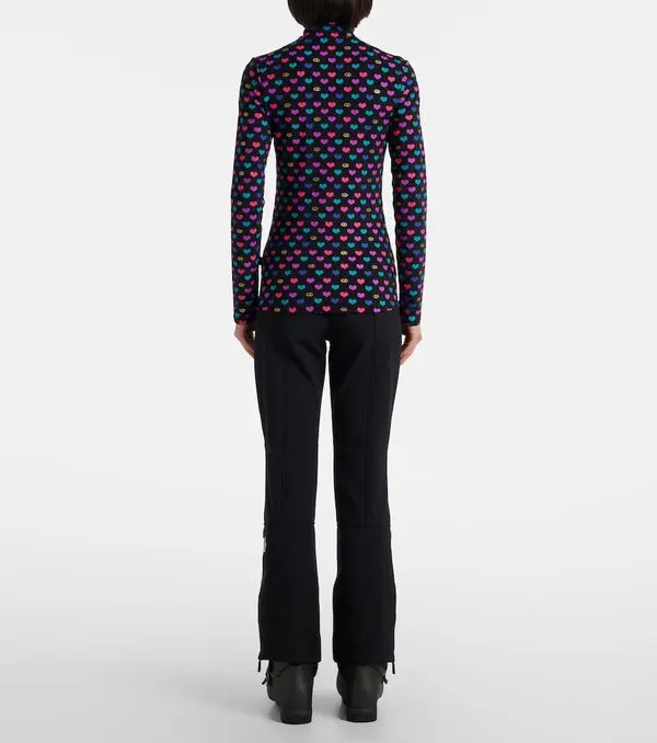 Goldbergh Cuori Printed Ski Top