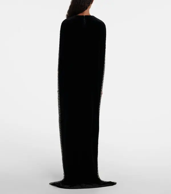 Roland Mouret Embellished Velvet Gown