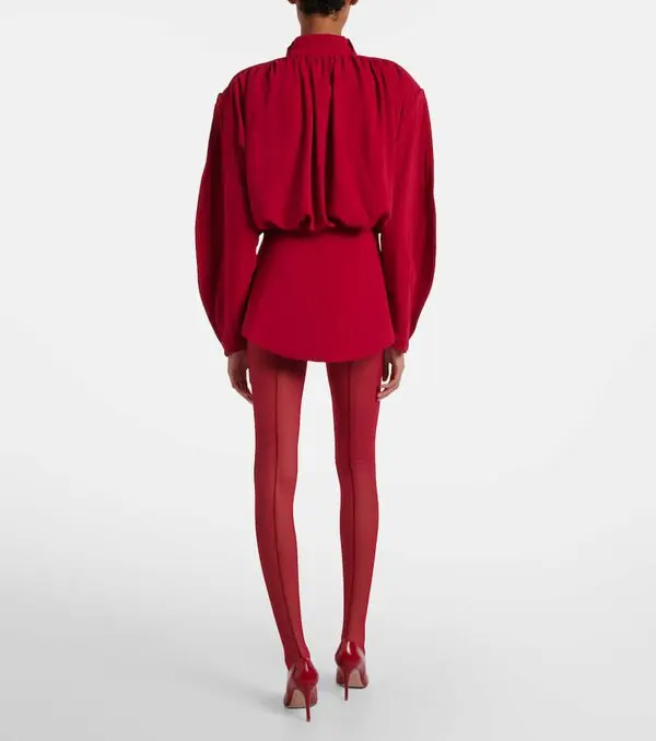 MUGLER Re/edit Hiver Russe Crêpe Twill Blouse