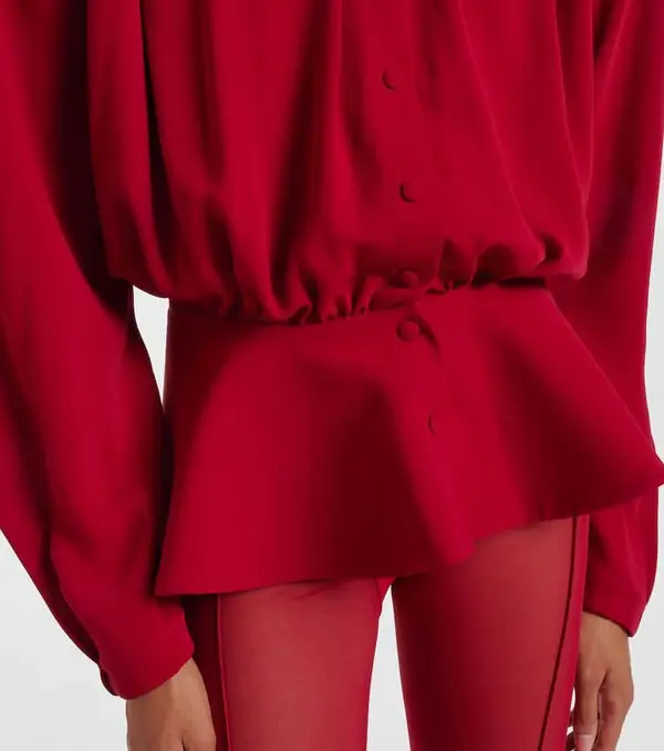 MUGLER Re/edit Hiver Russe Crêpe Twill Blouse