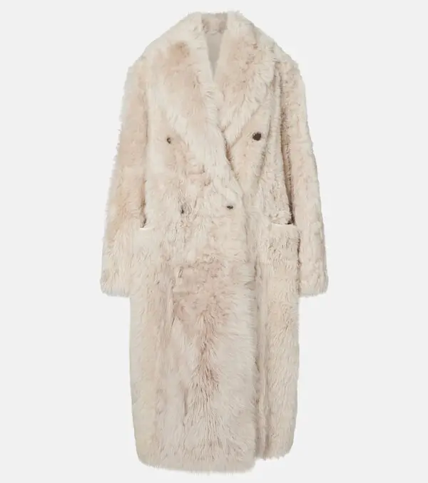 Brunello Cucinelli Double-breasted Shearling Coat
