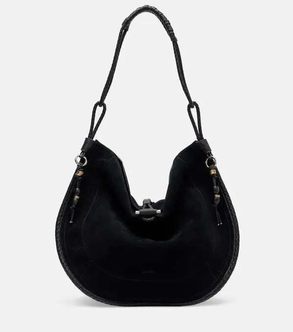 Isabel Marant Oskan Small Suede Shoulder Bag
