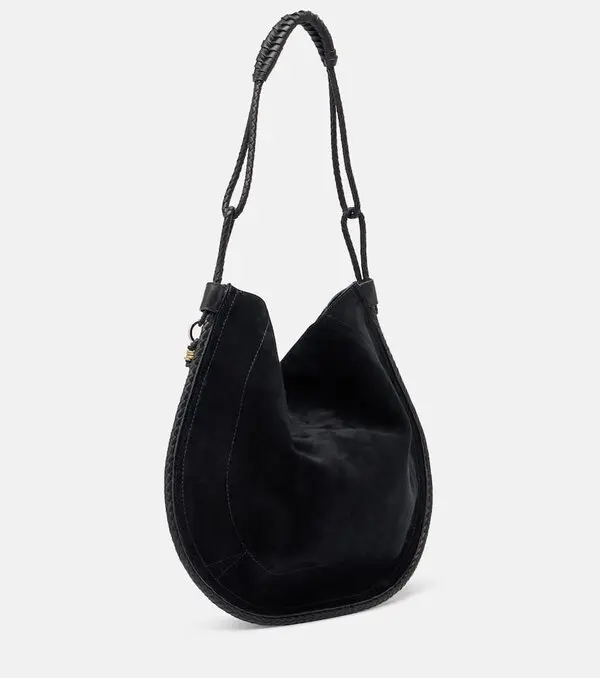 Isabel Marant Oskan Small Suede Shoulder Bag