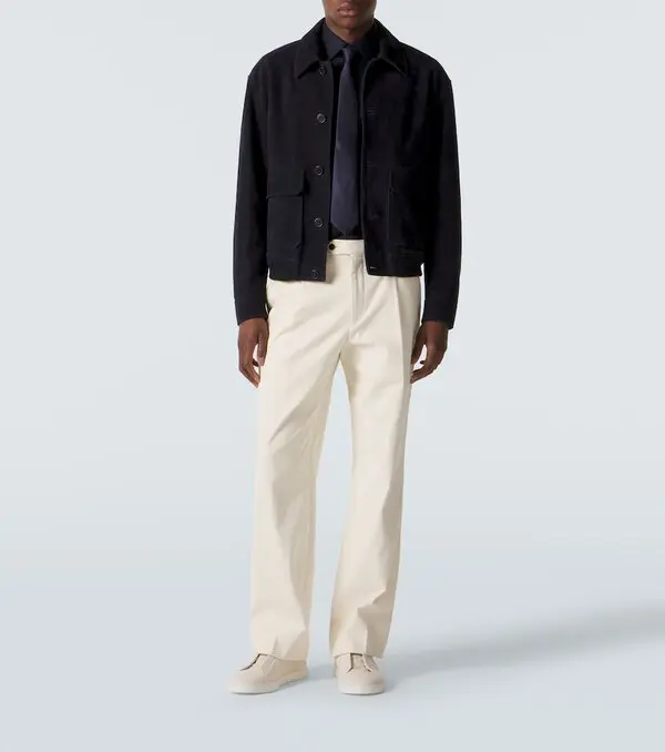 Zegna Cotton-blend Shirt - Blue