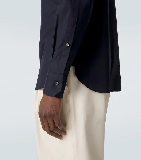 Zegna Cotton-blend Shirt - Blue