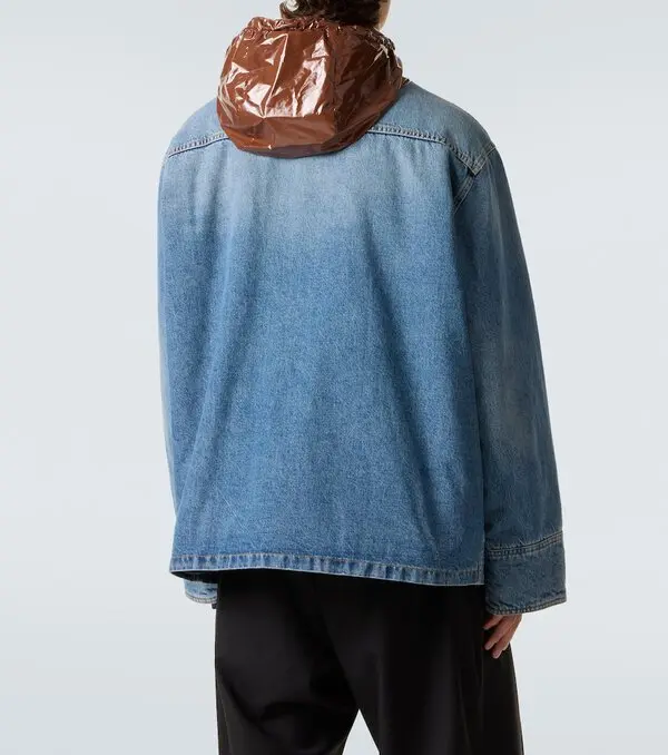 Plan C Denim Field Jacket - Blue