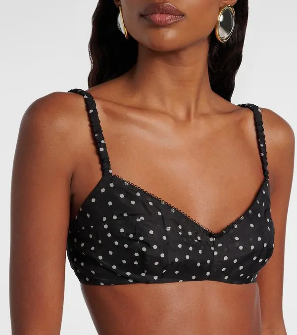 SIR. Polka-dot Silk Bralette