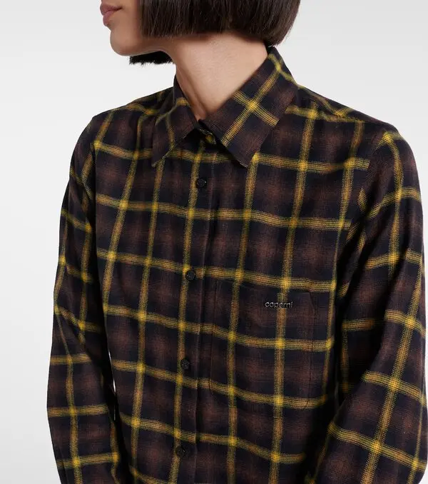 Coperni Checked Shirt Dress - Multicoloured