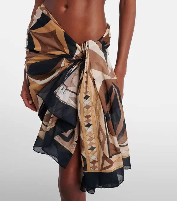 Emilio Pucci Collane Cotton Beach Cover-up