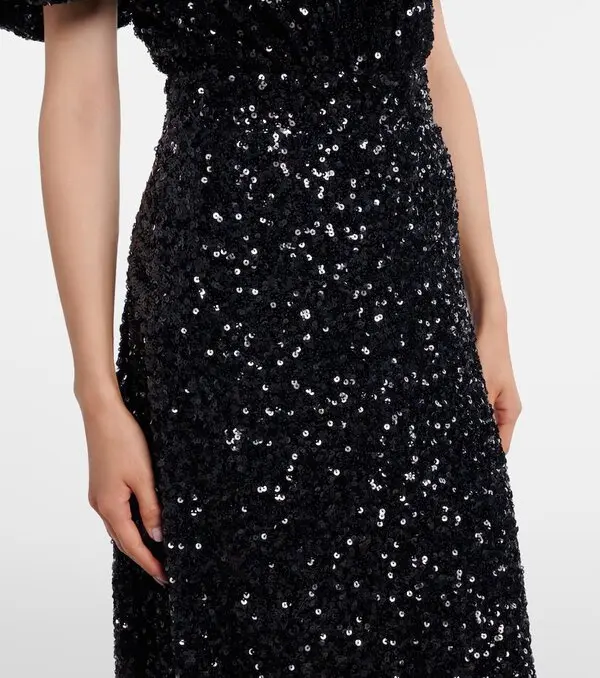 ROTATE BY BIRGER CHRISTENSEN Sequined Cocktail Dress