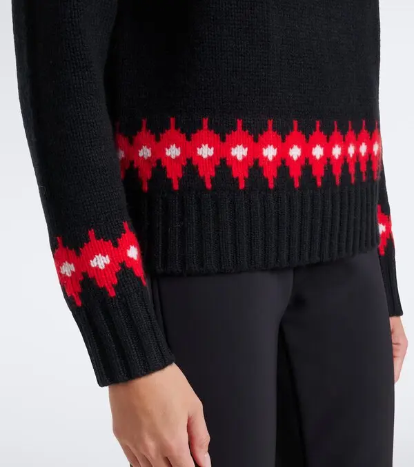 Bogner Ingrid Jacquard Cashmere Turtleneck Sweater - Multicoloured