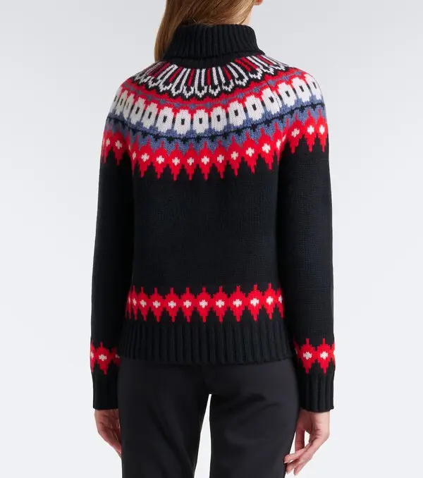 Bogner Ingrid Jacquard Cashmere Turtleneck Sweater - Multicoloured