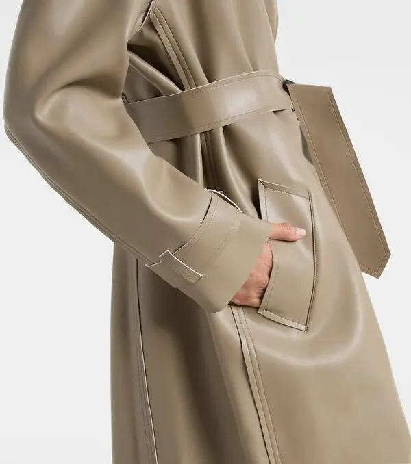 Norma Kamali Coated Trench Coat - Beige