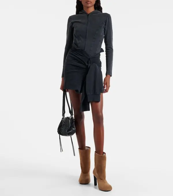 Balenciaga Fargo 80 Suede Ankle Boots