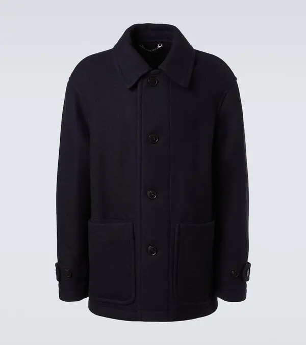 Dries Van Noten Wool And Cotton Buttoned Coat