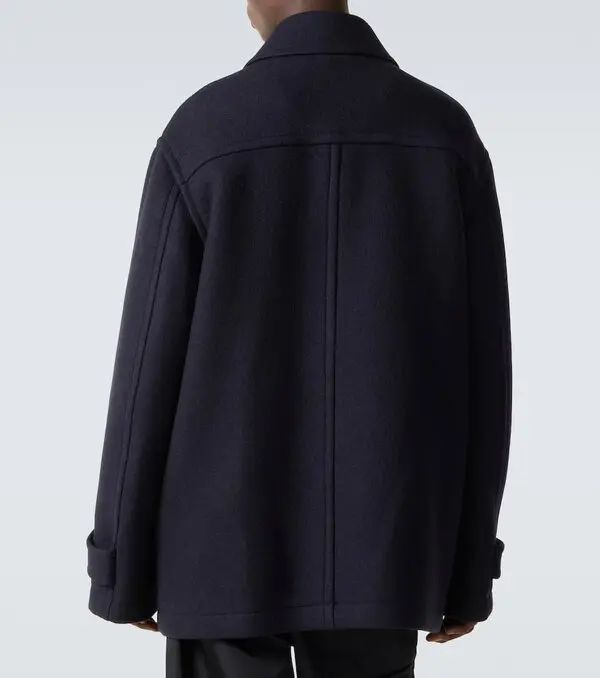 Dries Van Noten Wool And Cotton Buttoned Coat