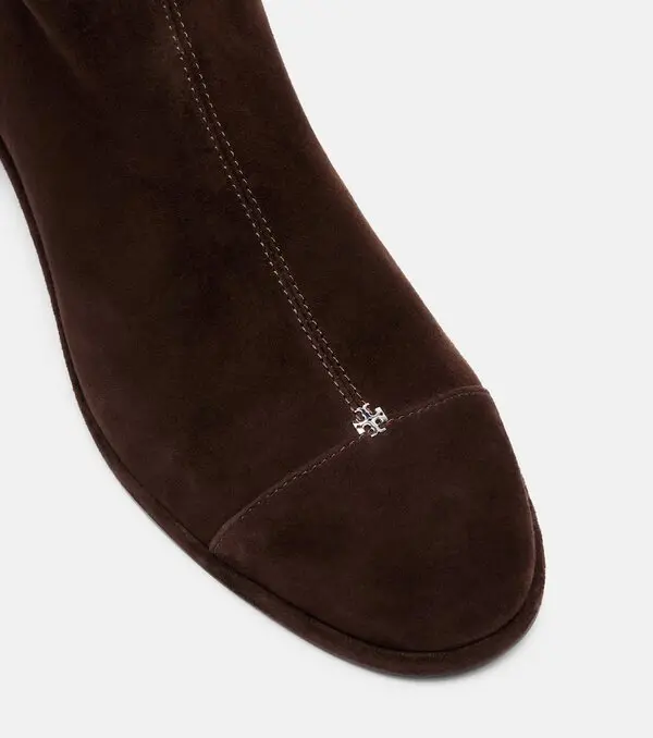 Tory Burch Cap-toe Suede Knee-high Boots