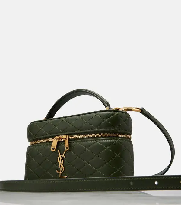 Saint Laurent Gaby Leather Vanity Bag