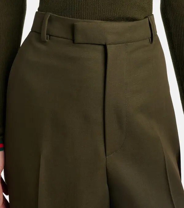 Gucci Wide-leg Wool And Mohair Trousers