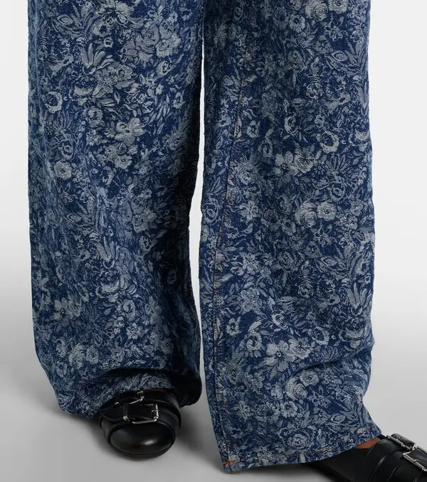 GANNI Tapestry Wide-leg Jeans