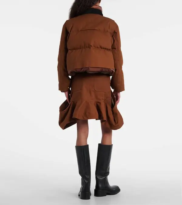 Sacai X Carhartt Cotton Canvas Down Jacket