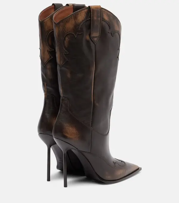 Paris Texas Lidia 105 Leather Mid-calf Boots