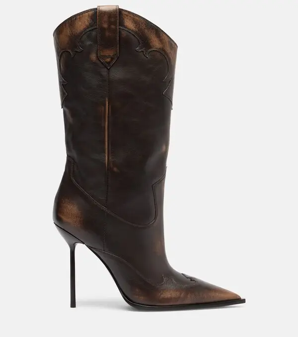 Paris Texas Lidia 105 Leather Mid-calf Boots