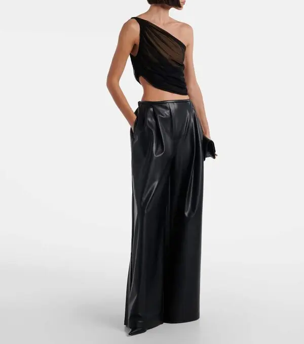 Norma Kamali Asymmetric Draped Top