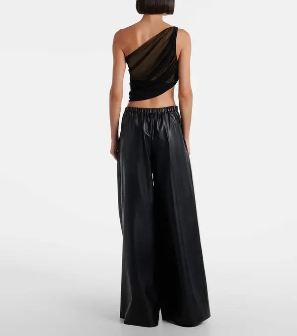 Norma Kamali Asymmetric Draped Top