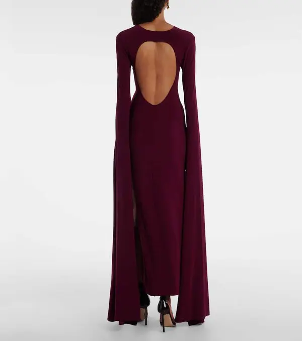 Norma Kamali Side-slit Gown