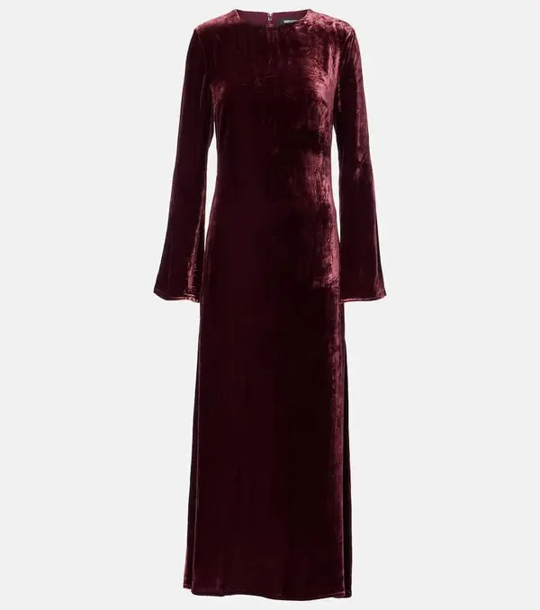 Remain Birger Christensen Velvet Maxi Dress