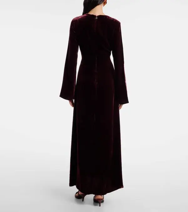 Remain Birger Christensen Velvet Maxi Dress