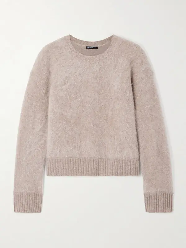 JAMES PERSE Halo Brushed-cashmere Sweater