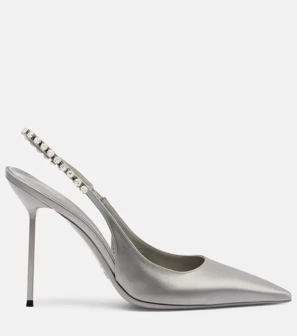 Paris Texas Lidia 105 Embellished Slingback Pumps